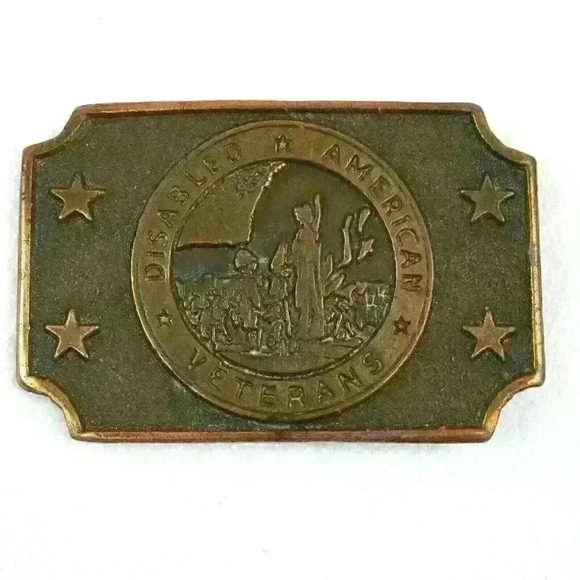 Accessories | Vintage Disabled American Veterans Belt Buckle Metal Rare ...